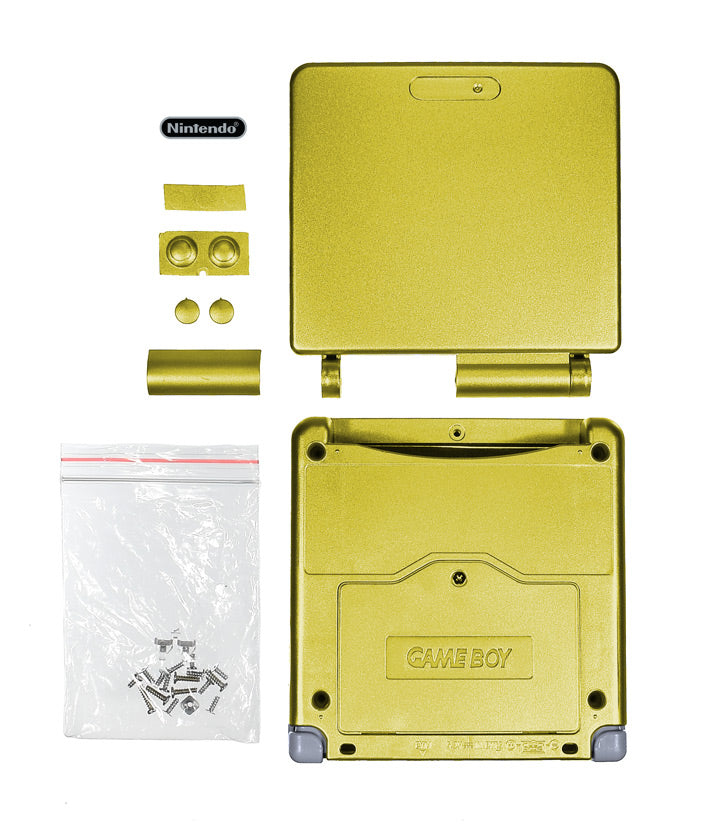 GameBoy Advance SP System Shell [Gold] – Hoskinson Industries