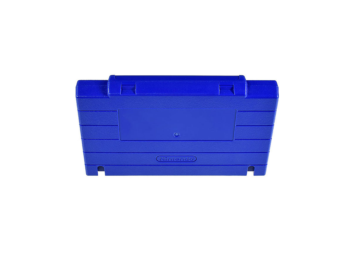 Super Nintendo [SNES] Game Cartridge Shell [Non FX] [Dark Blue] [With ...