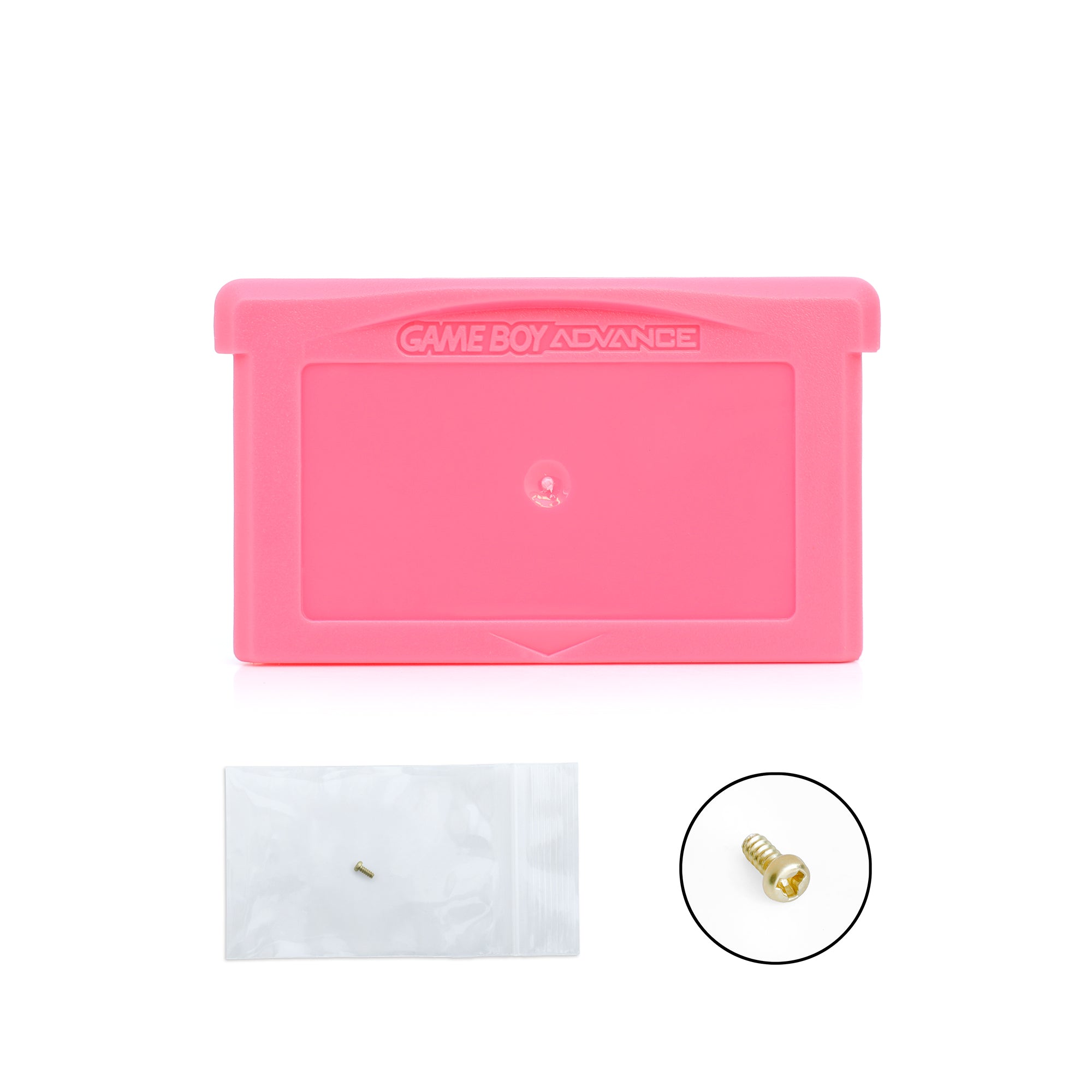 GameBoy Advance Game Cartridge Shell [Pink] [With Logo] – Hoskbrew